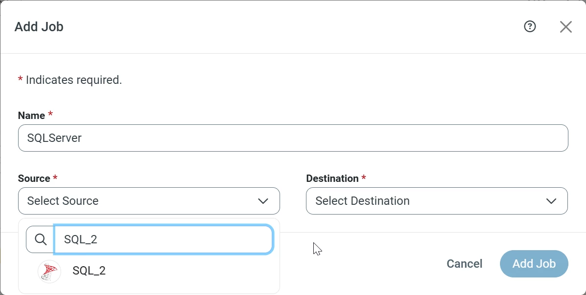 How to enable CData SQL Server Connections as Destination Connections for Jobs within CData Sync ...