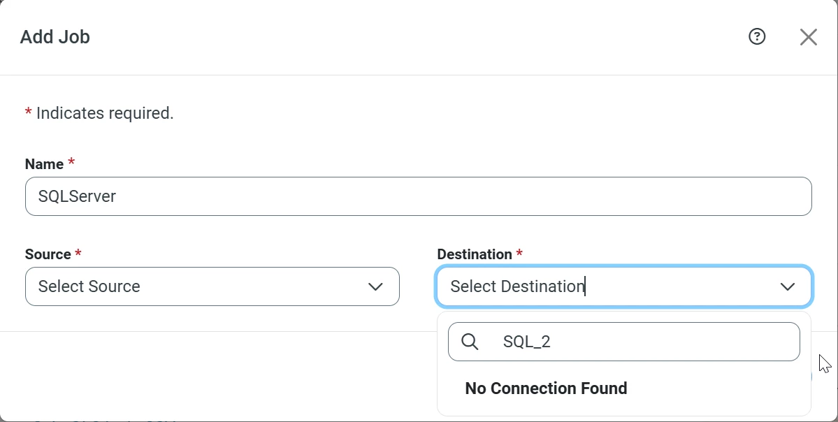 How to enable CData SQL Server Connections as Destination Connections for Jobs within CData Sync ...