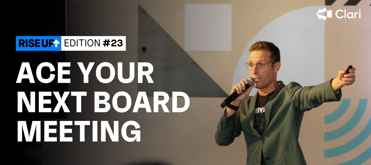 Turn board meetings from operational read-outs to strategic discussions ...