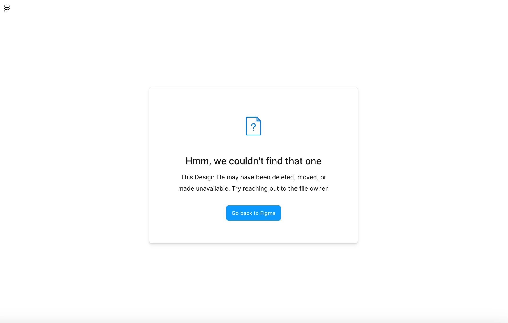 Issue Report: File Disappeared From Workspace | Figma Forum
