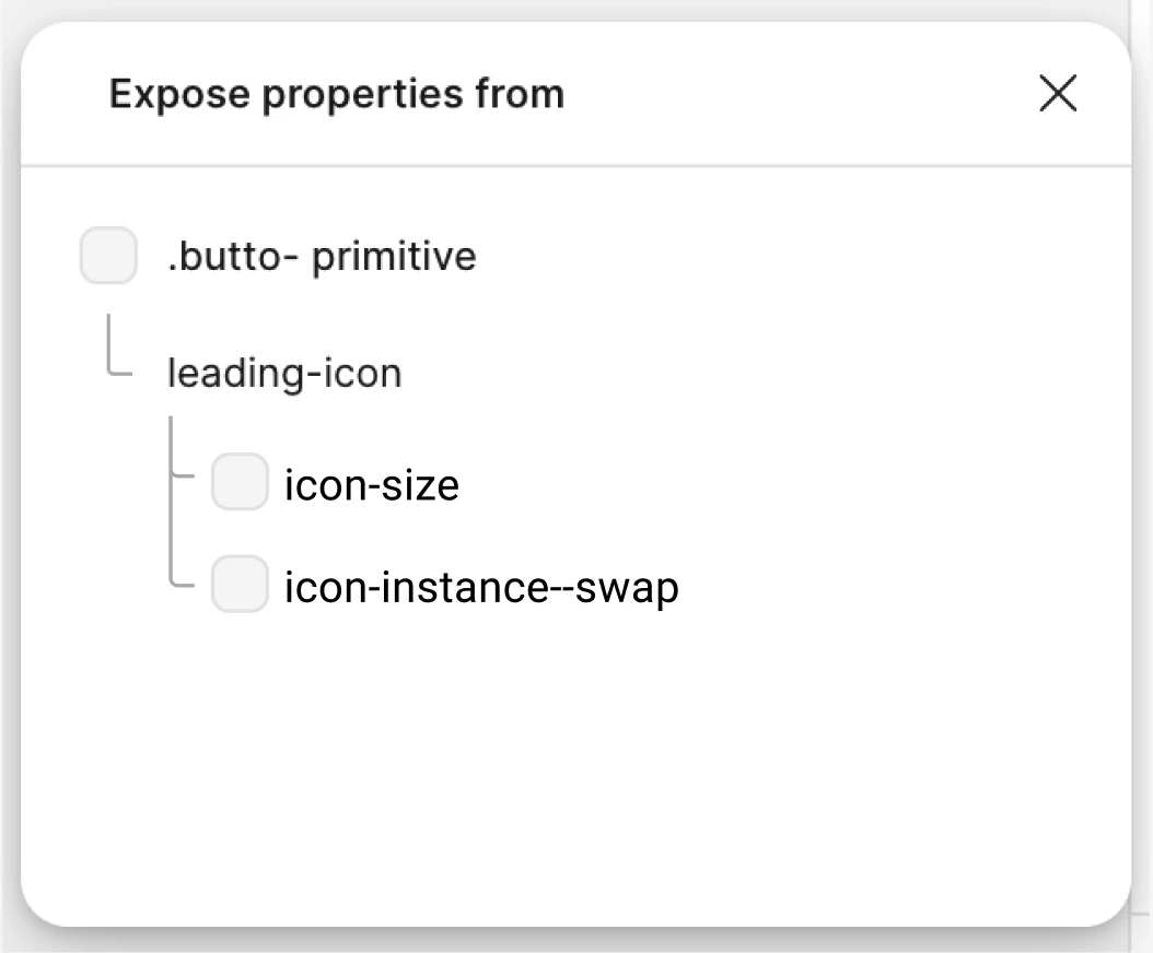 Allow selective exposure of nested component properties | Figma Forum