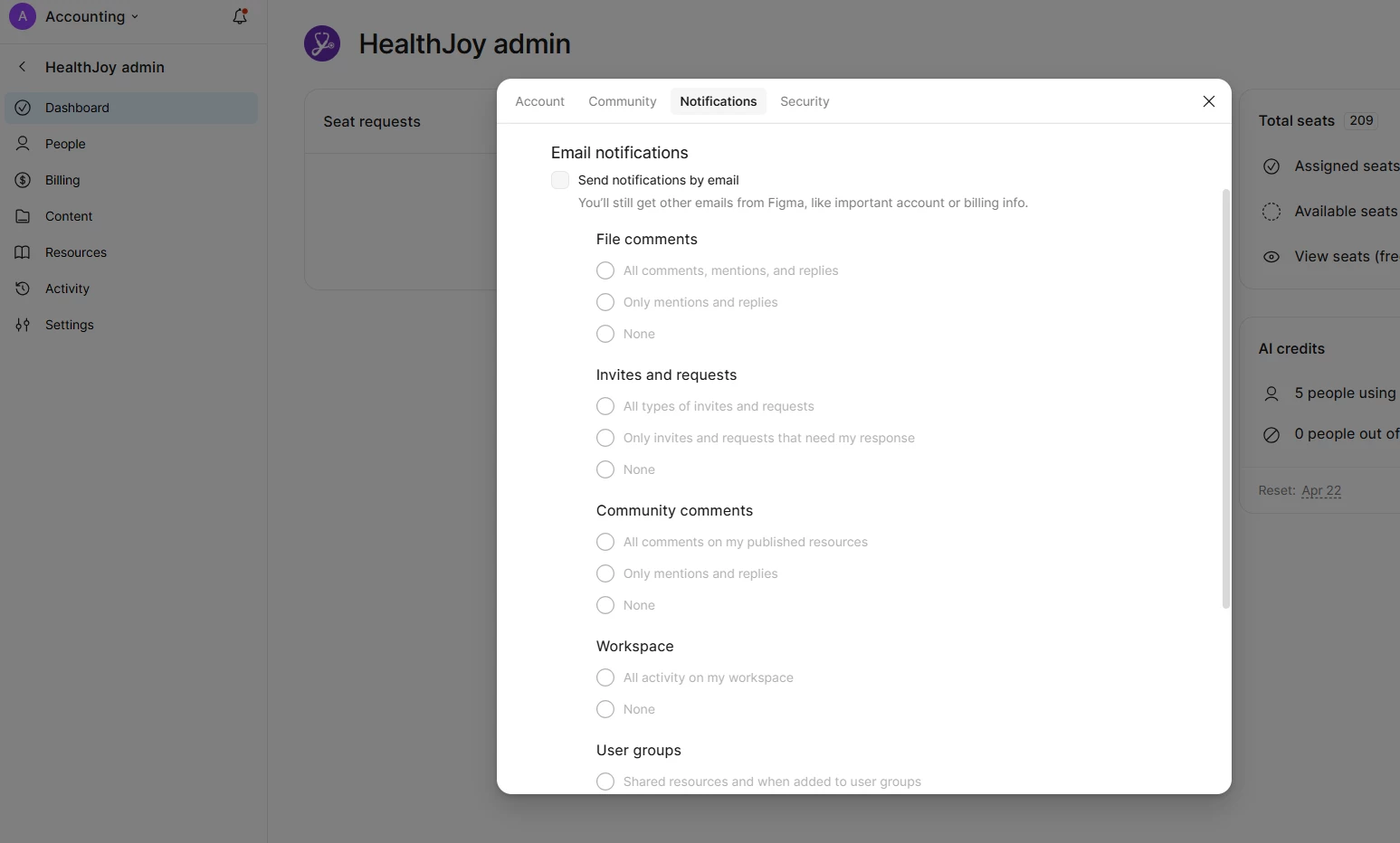 Why am I still receiving notifications when I unchecked all as an admin ...