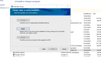 Technical Tip: How to uninstall unlicensed FortiClient on Windows when ...