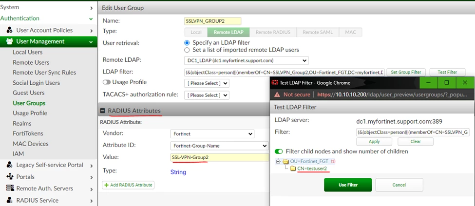 Technical Tip: SSL VPN authentication failed group matching even with ...