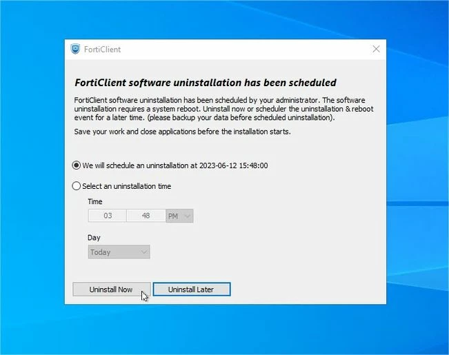 Technical Tip: How to uninstall a managed FortiClient from endpoints ...