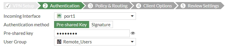 Technical Tip: How to configure dial-up IPsec remote access with Dual ...