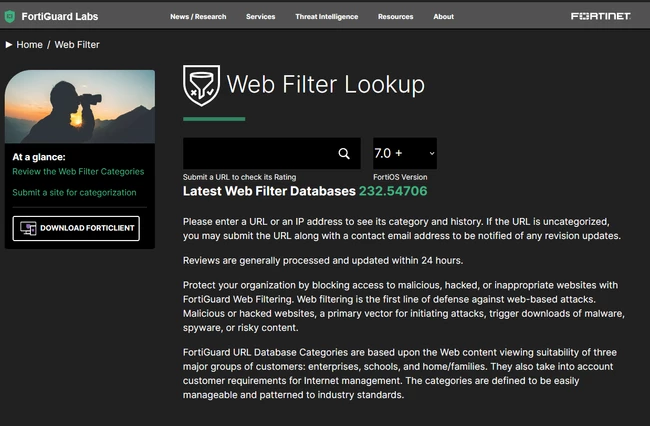 Technical Tip: How to determine the web filter category of a website or ...