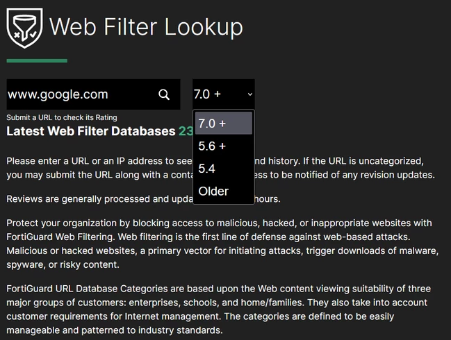 Technical Tip: How to determine the web filter category of a website or ...
