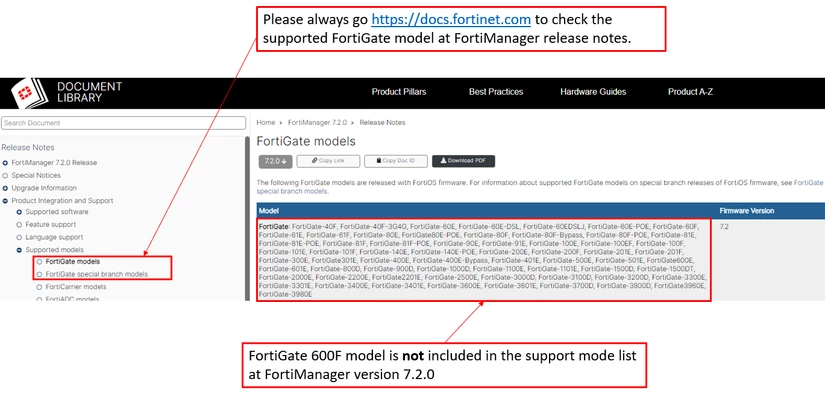 Troubleshooting Tip: FortiManager cannot add certain FortiGate models ...