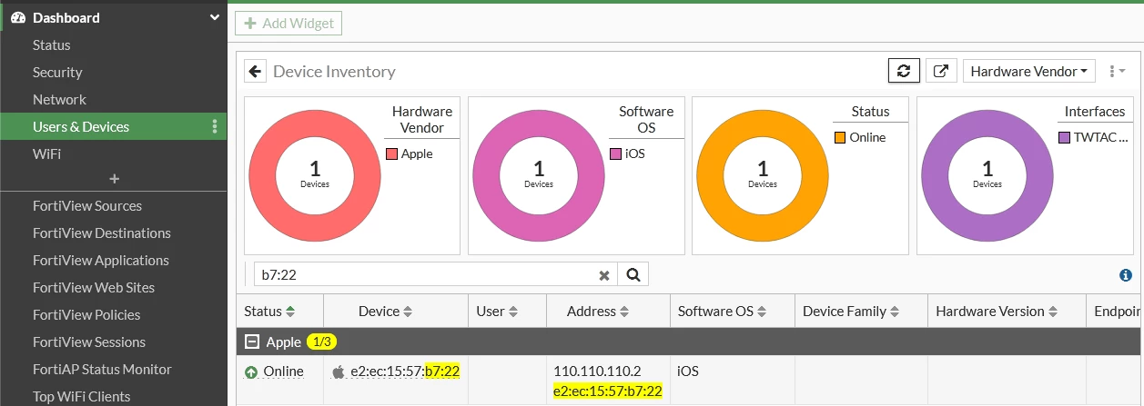 Technical Tip: The device shows the status Offline on the section User ...