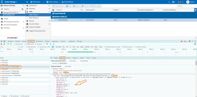 Technical Tip: FortiManager API troubleshooting using browser developer ...