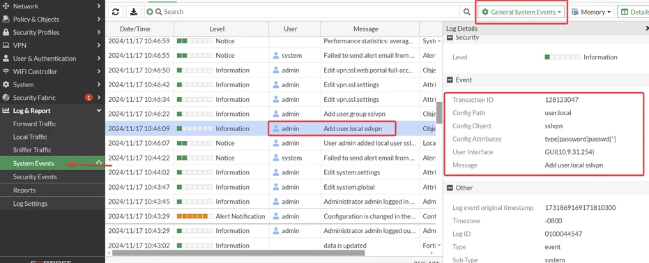 Technical Tip: How to verify configuration changes in FortiGate and ...