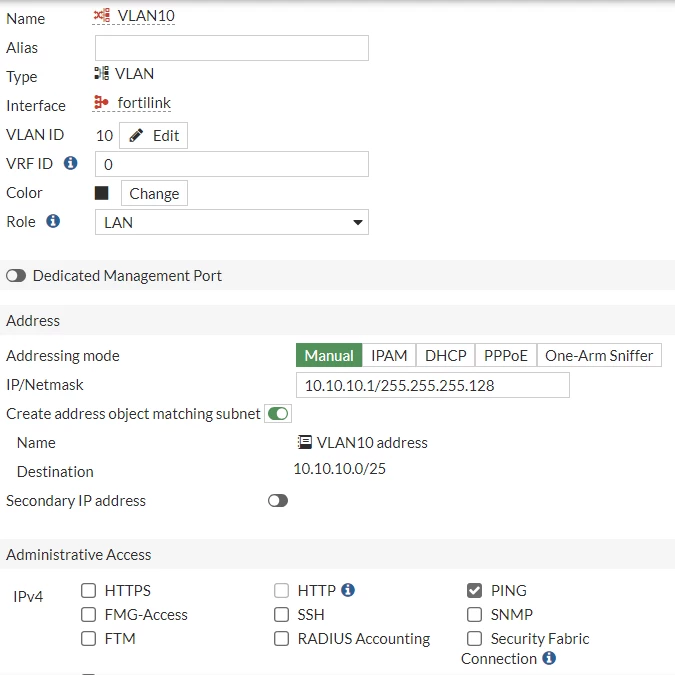 Technical Tip: Configure Inter-VLAN Routing on the FortiGate | Community
