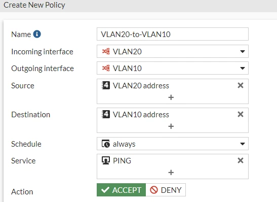 Technical Tip: Configure Inter-VLAN Routing on the FortiGate | Community