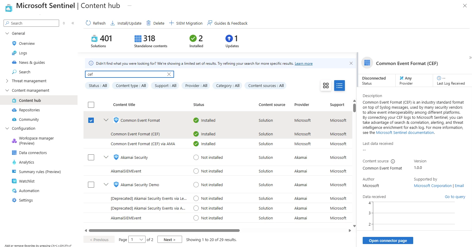 Technical Tip: How to receive CEF format logs in Microsoft Sentinel ...