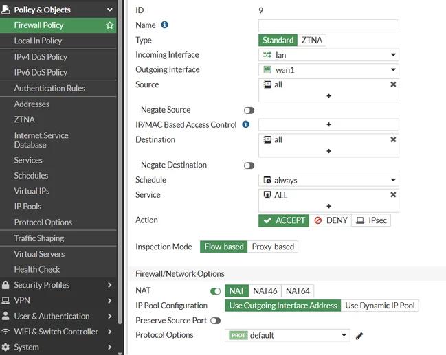 Technical Tip: Policy with NAT enabled does not keep NAT setting after ...