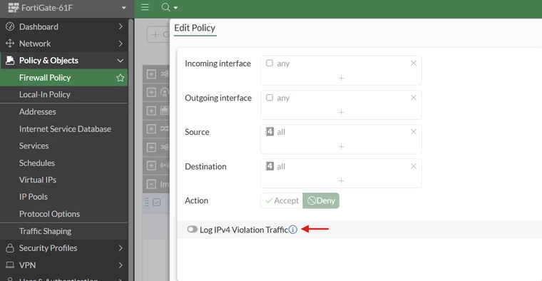 Troubleshooting Tip: How to enable 'Log IPv4 Violation Traffic' under ...