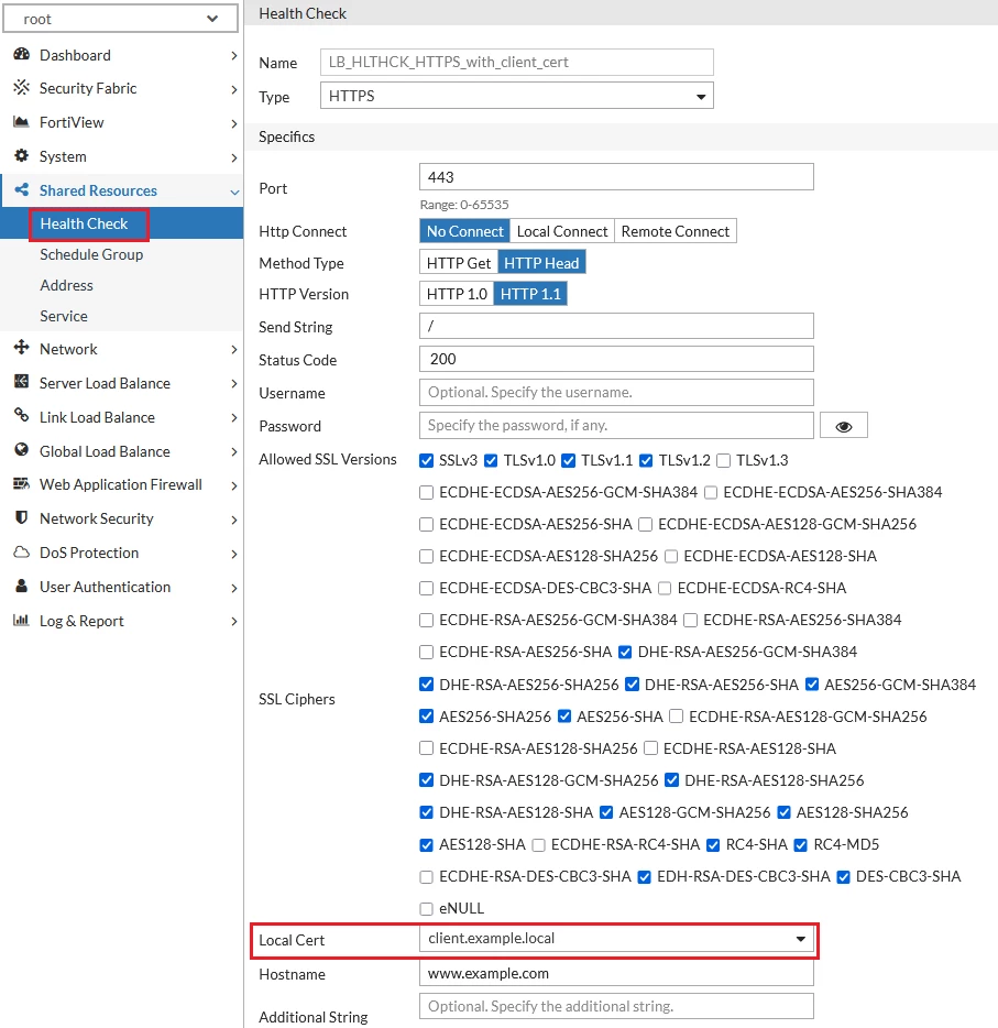 Technical Tip: How to use client certificate for Health Check to real ...