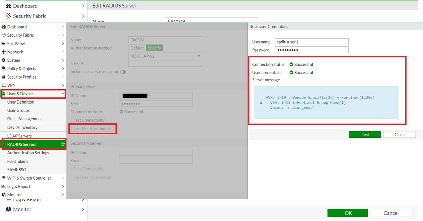 Technical Tip: RADIUS user credential verification via GUI/web ...