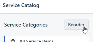 Service Catalogue List Order / Workspaces | Freshworks Community