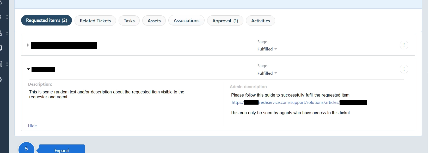 Assign "agent only" instructions in Service Requests | Freshworks Community