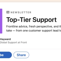 Hot off the press: Top-Tier Support, Front’s newsletter by our Head of ...