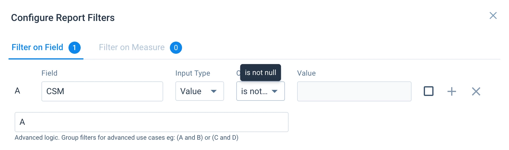 Removing Null Accounts From Dashboard Gainsight Community 