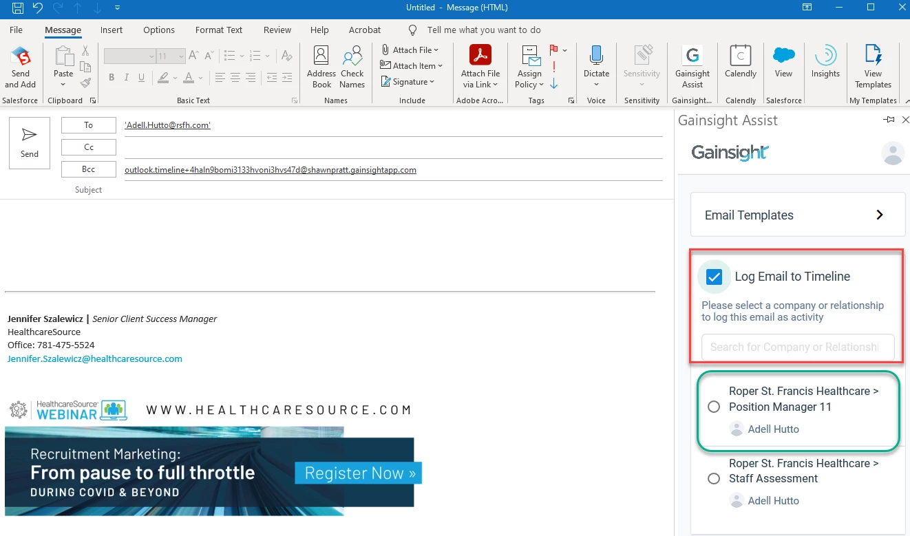 User Wants To Add Emails To The Success Plan Timeline Using Gainsight 