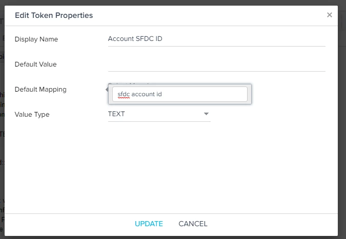 Allow SFDC ID Data Type As A Default Mapping In Email Templates 