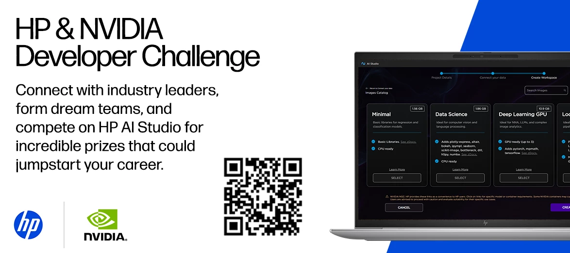 HP & NVIDIA Developer Challenge on Devpost | HP AI Creator Community