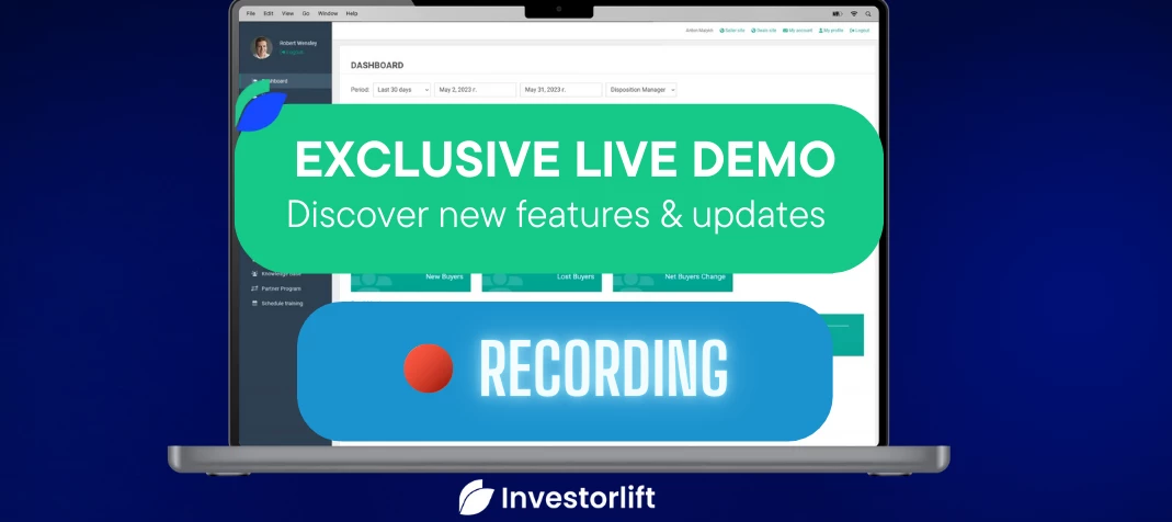 🎥 New Features Breakdown: Investorlift V11 Recording is here! | Apr. 25 ...