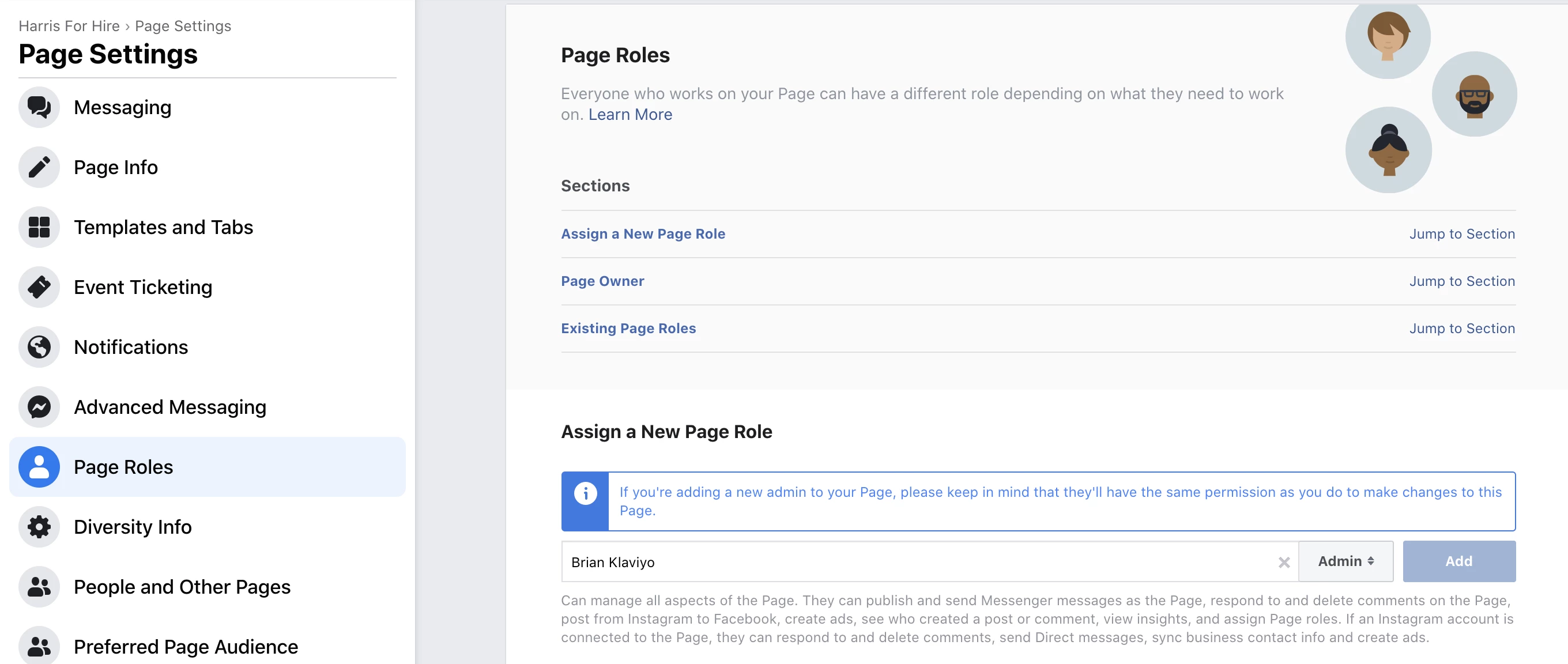 How Do I Add A User As An Admin To My Facebook Page Klaviyo Community How Do I Add A User As An Admin To My Facebook Page Klaviyo Community