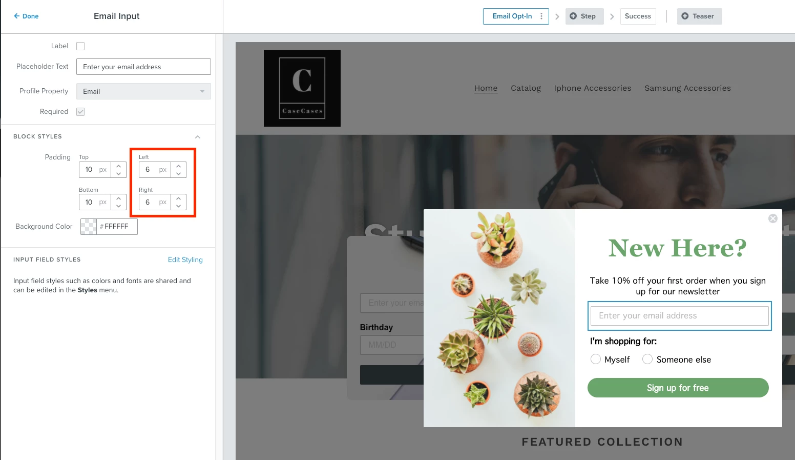 How To Change Width Of Input Fields Klaviyo Community