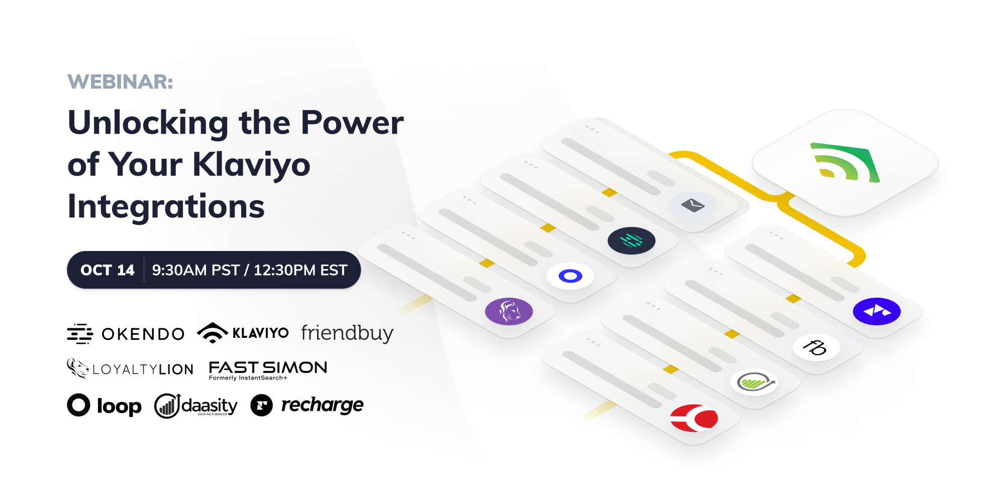 Unlocking the Power of your Klaviyo Integrations, Thu, 14 Oct. 2021 at ... Unlocking the Power of your Klaviyo Integrations, Thu, 14 Oct. 2021 at ...