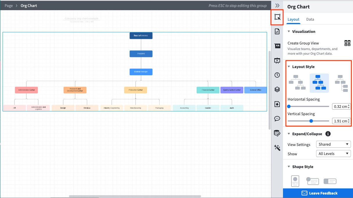 Org Chart: adding groups horizontally instead of vertically | Community