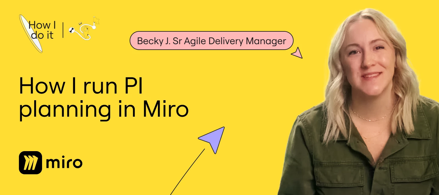 How I Run PI Planning in Miro with Becky Juda | Miro