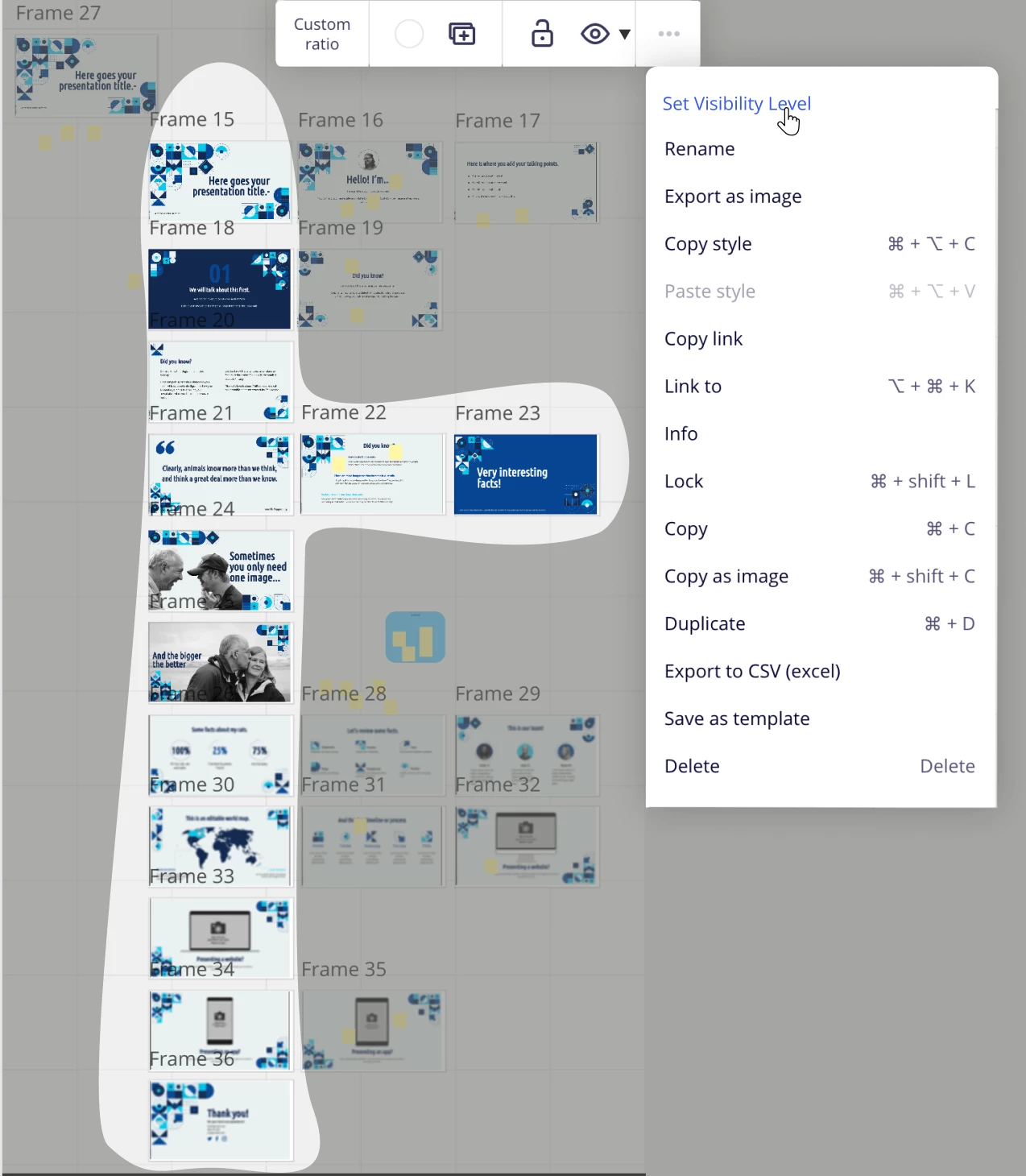 User/User-level based frame visibility | Miro