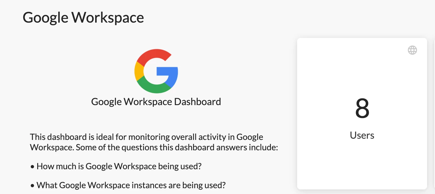 Google Workspace Dashboard | Community
