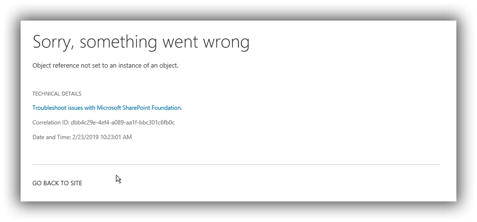 Object reference not set to an instance of an object. (Solved) | Community