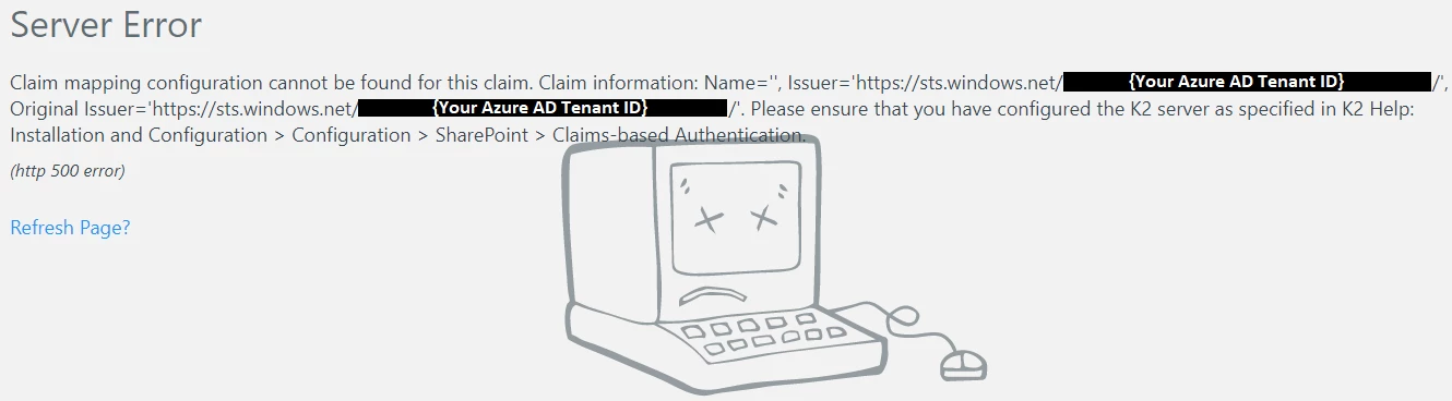 Claims Error When Signing In After Manually Configuring AAD Integration | Community