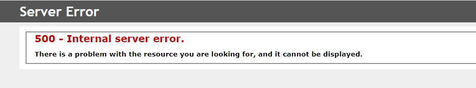 500 - Internal Server Error after adding HTTP Headers | Community