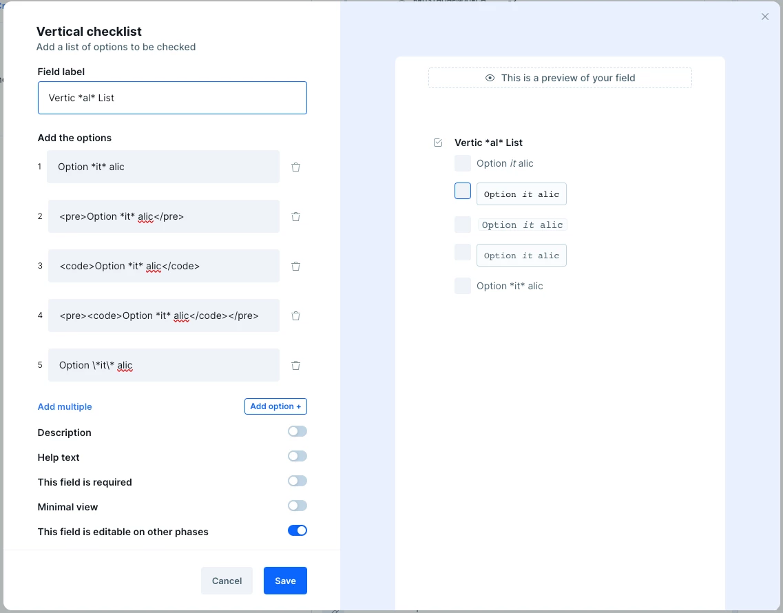 How To Undo Automatic Formatting Pipefy Community