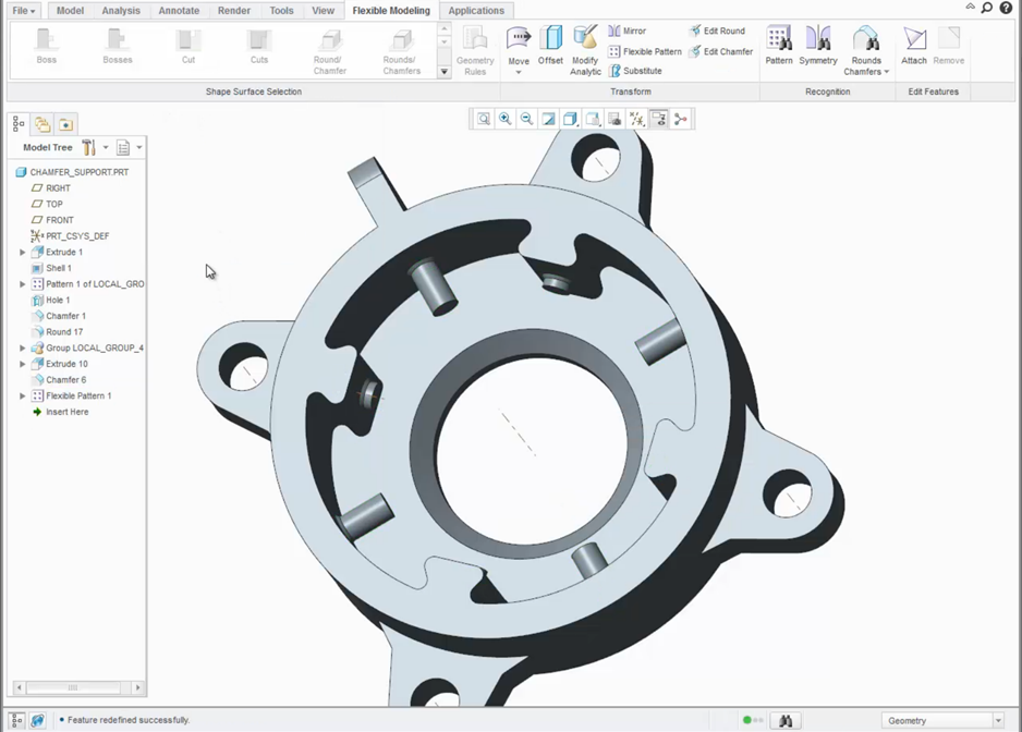 Did You Know? PTC Creo 3.0 Enhancements: Flexible Pattern Tool within ...