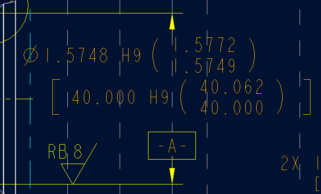 Show nominal dimension with symetric tolerance on drawing with ISO ...