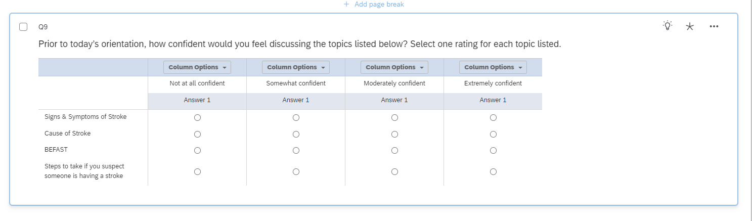 Side By Side Question In A Qualtrics Survey Xm Community