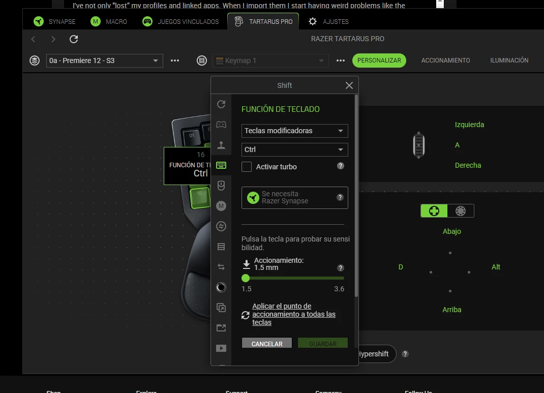 Installed Synapse 4 and lost keymaps on Tartarus V2, Help?? | Razer Insider