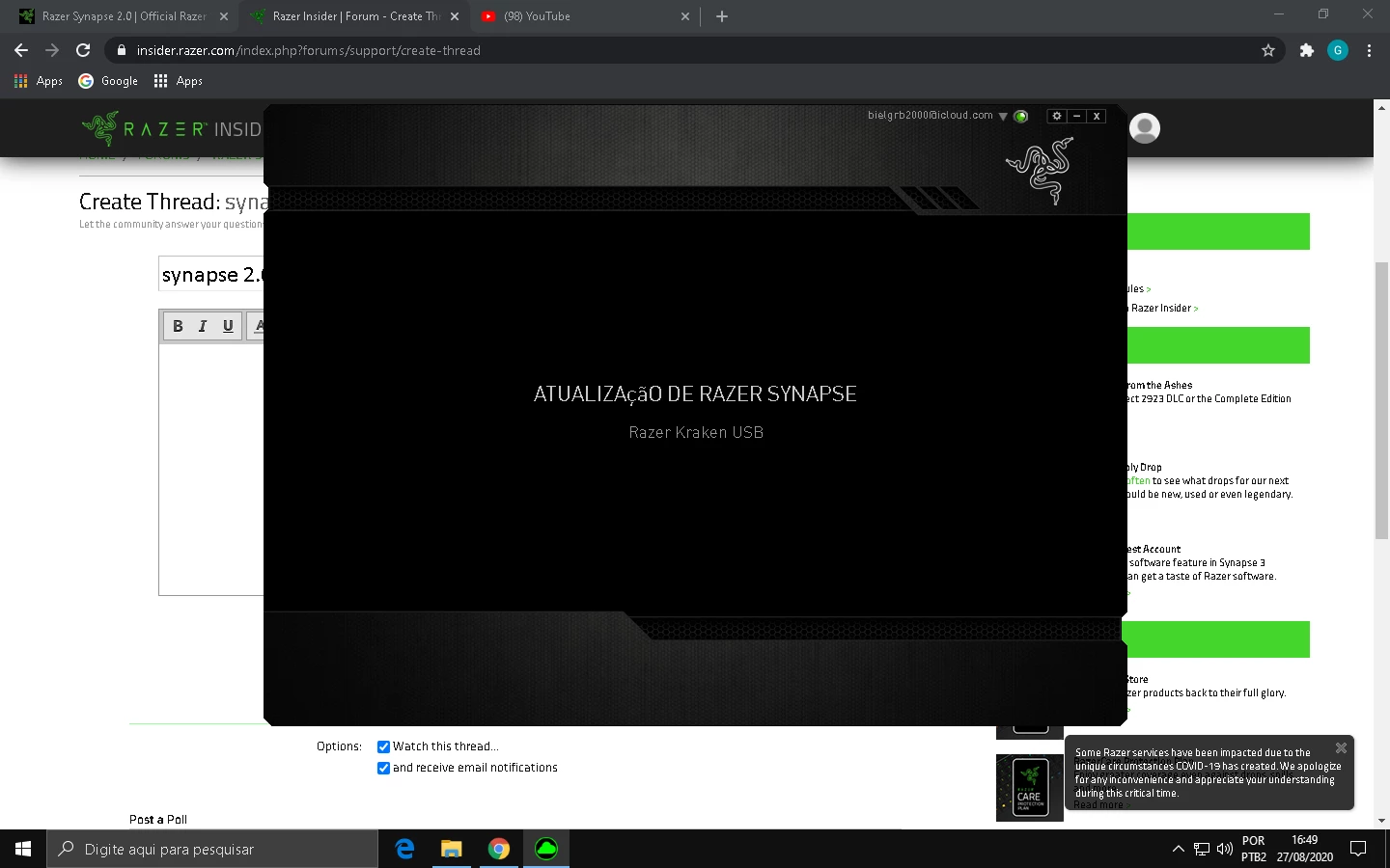 synapse 2.0 update request... | Razer Insider