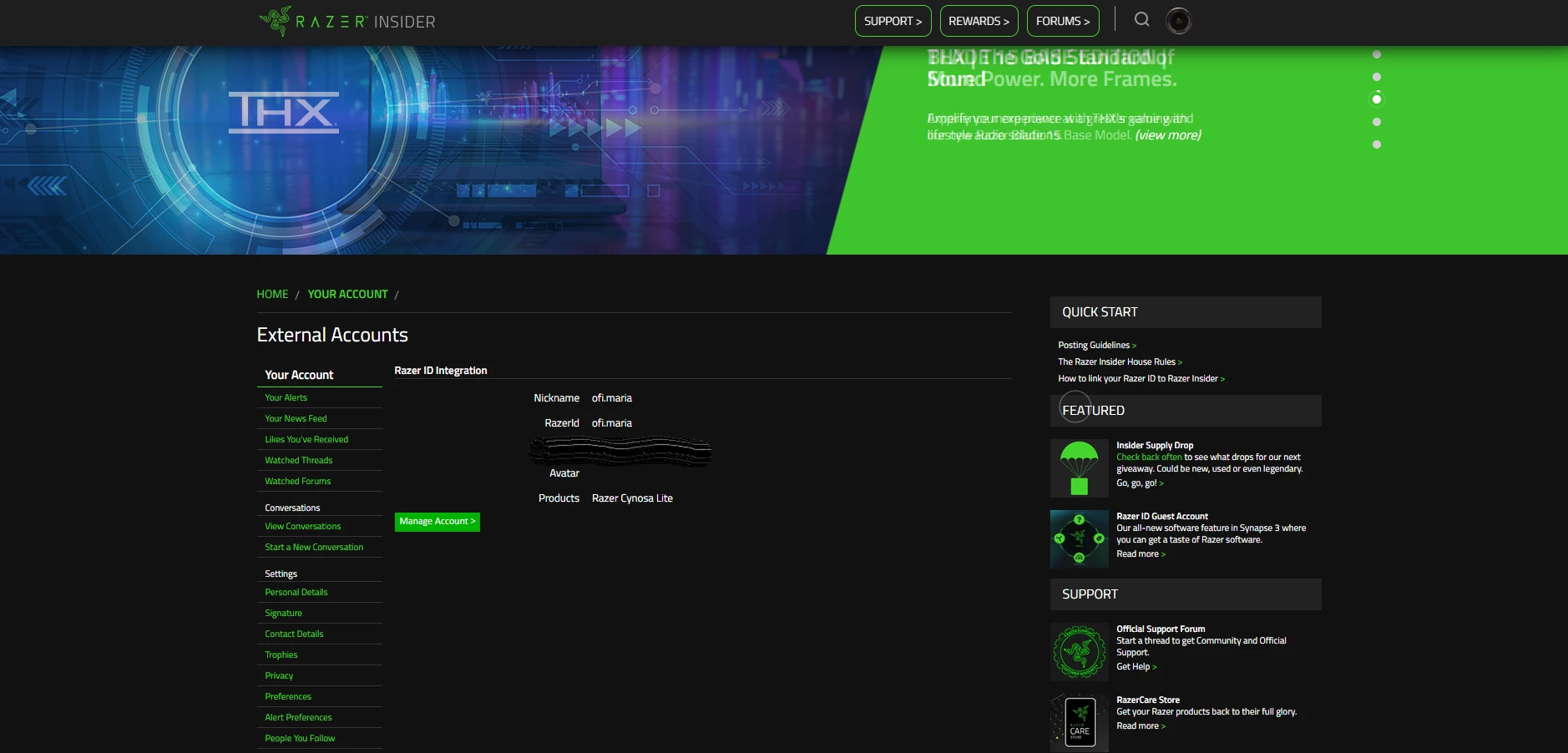 Insider ID not recognising all razer products registered to the razed ...