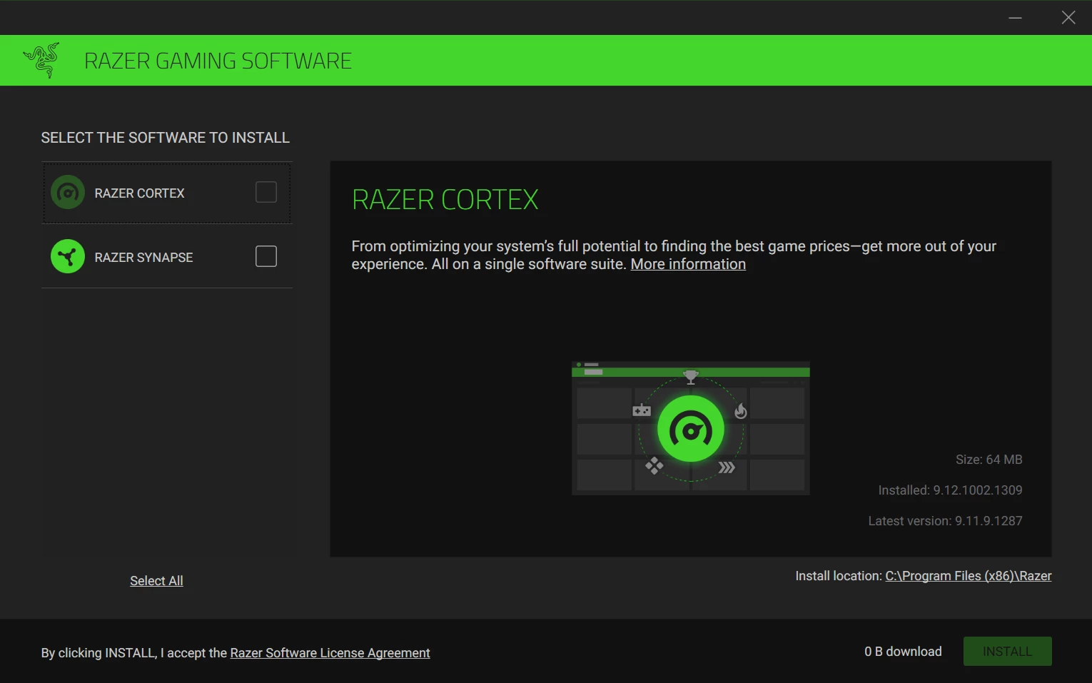 Can't Install Cortex | Razer Insider