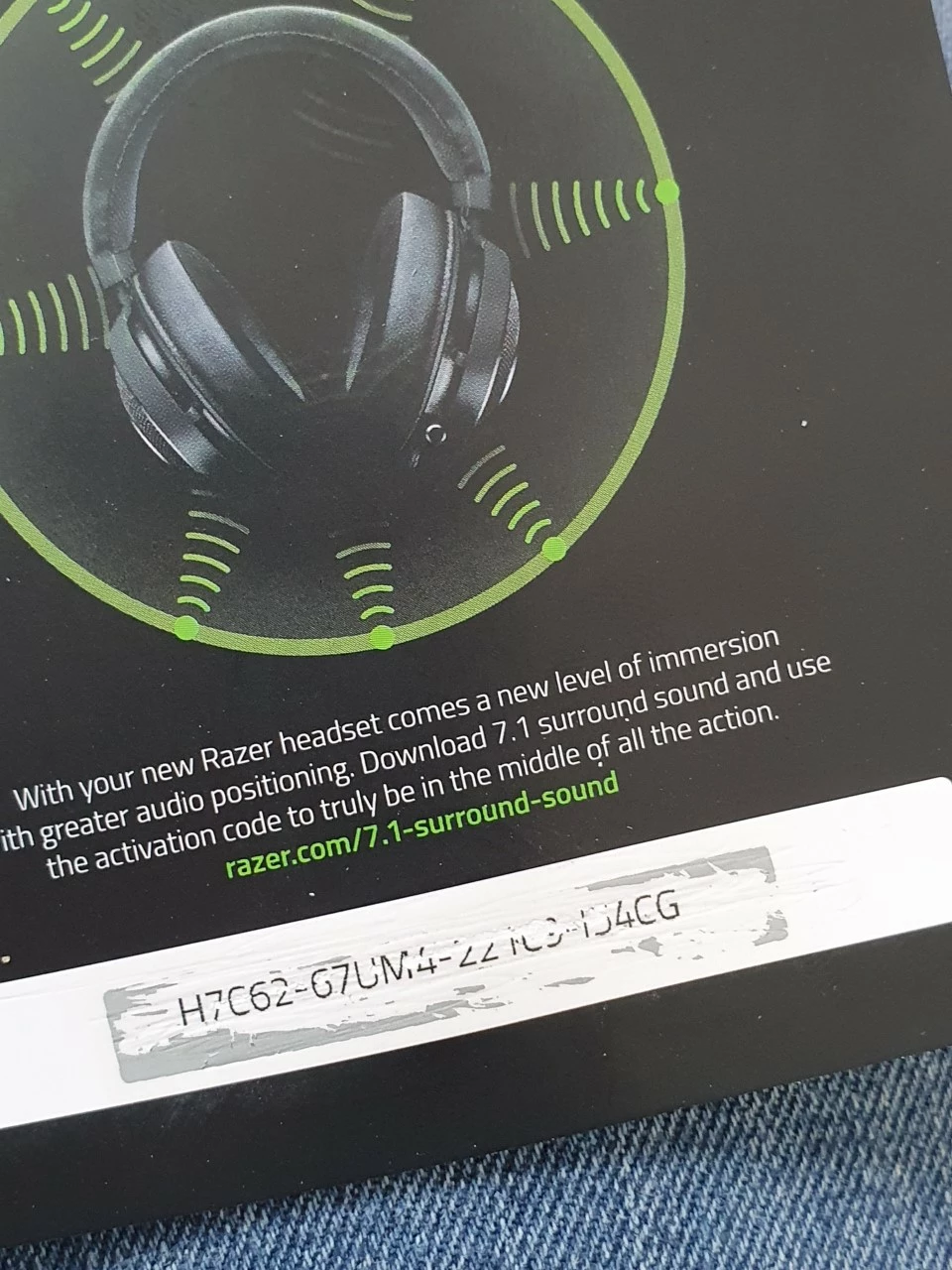 ACTIVATIONCODE NOT READABLE | Razer Insider
